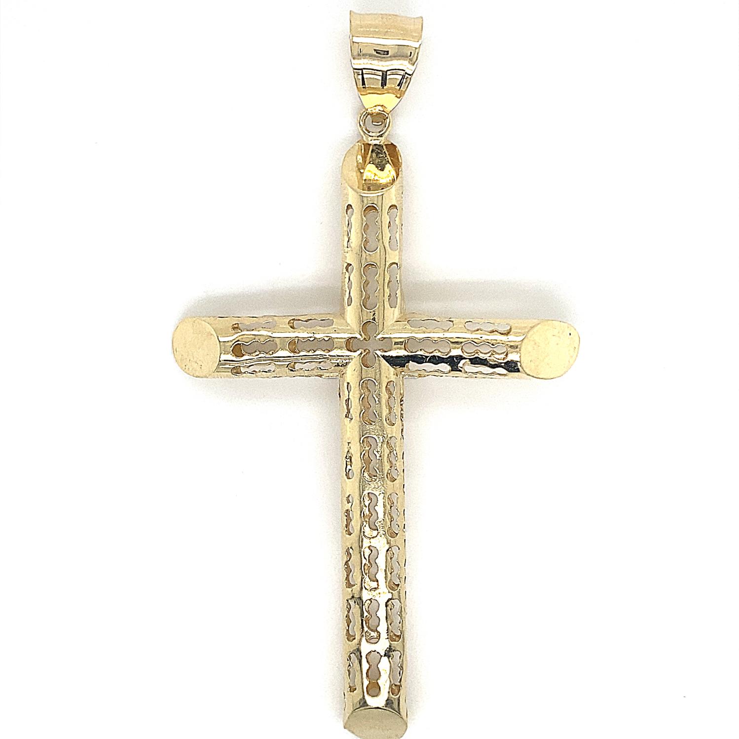 10K Hollow Cross – Maya's Gold