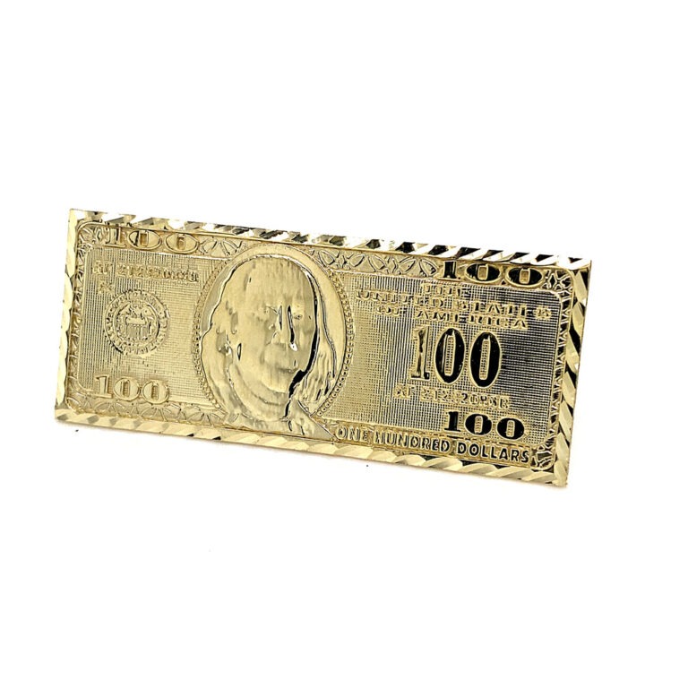 10k Hundred Dollar Bill Two Finger Ring – Maya's Gold